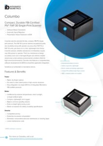 IB DS Columbo ENG - Integrated Biometrics