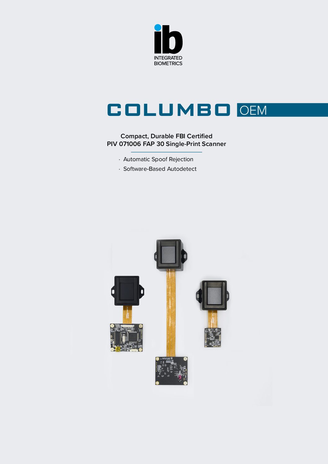 IB DS Columbo ENG OEM - Integrated Biometrics
