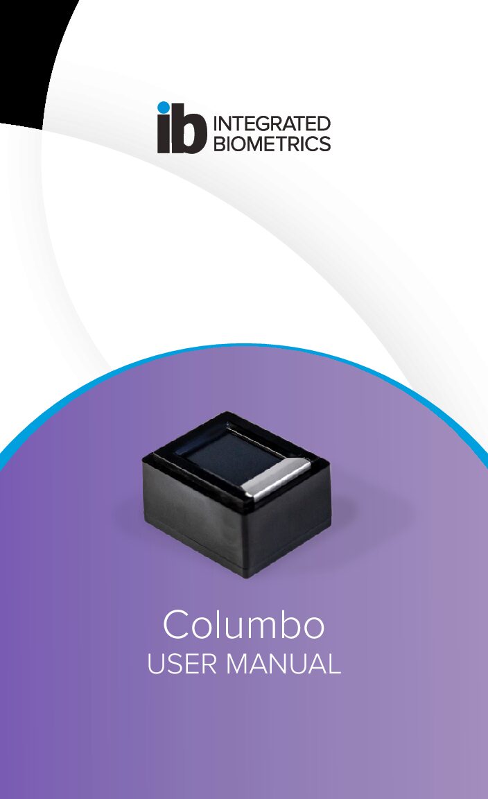Columbo_User_Manual_ENG05262021 - Integrated Biometrics